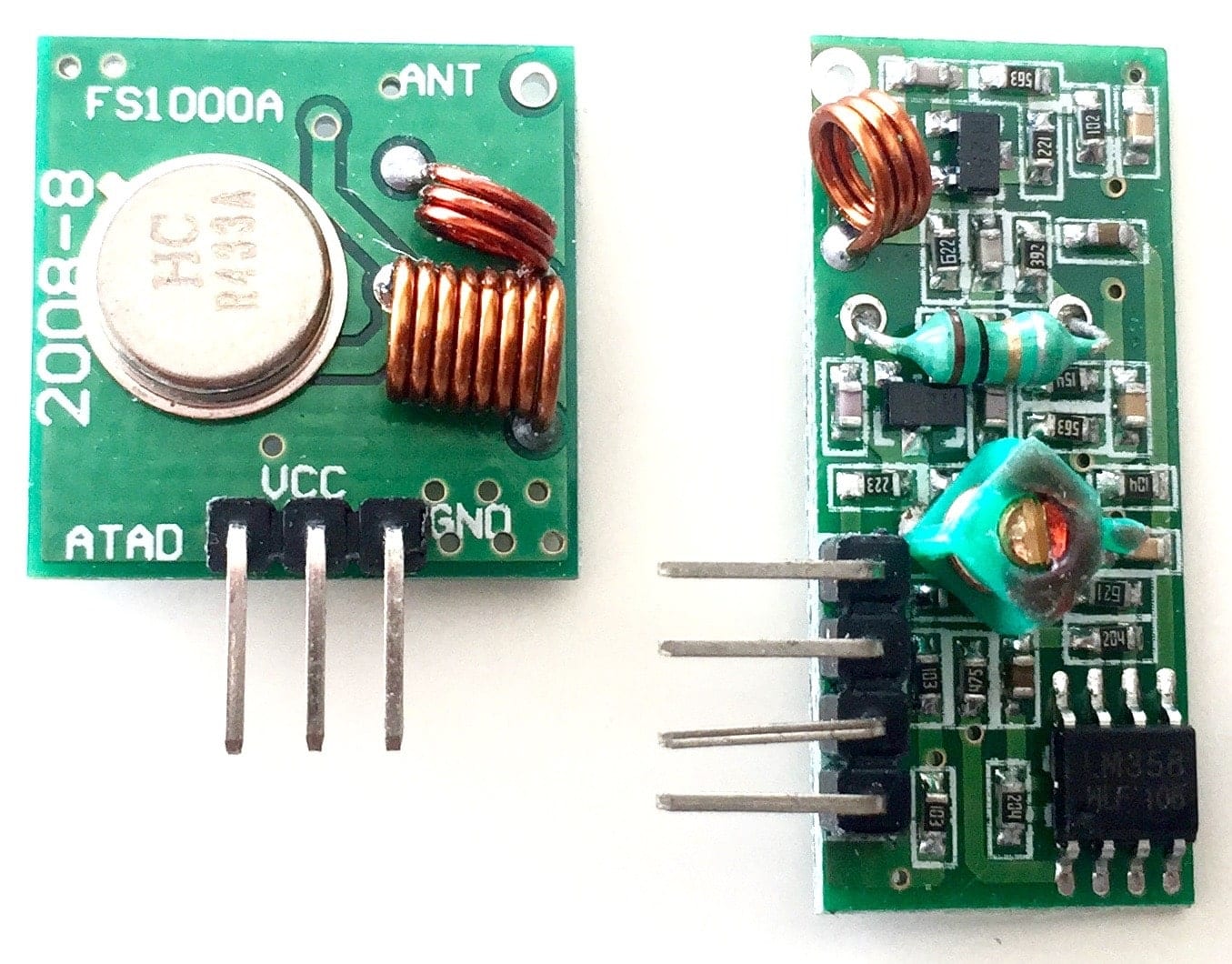 433 Mhz Sender Empfänger RF Funk Modul FS1000A xy-mk-5v Arduino ...
