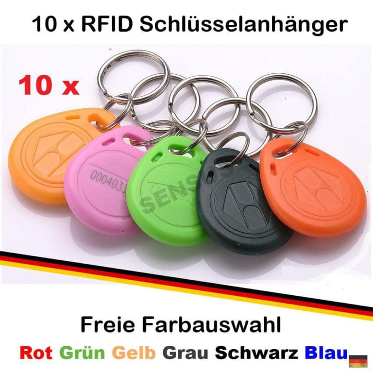 10 x RFID Transponder 125 kHz – Schlüsselanhänger – MAKERSHOP.DE