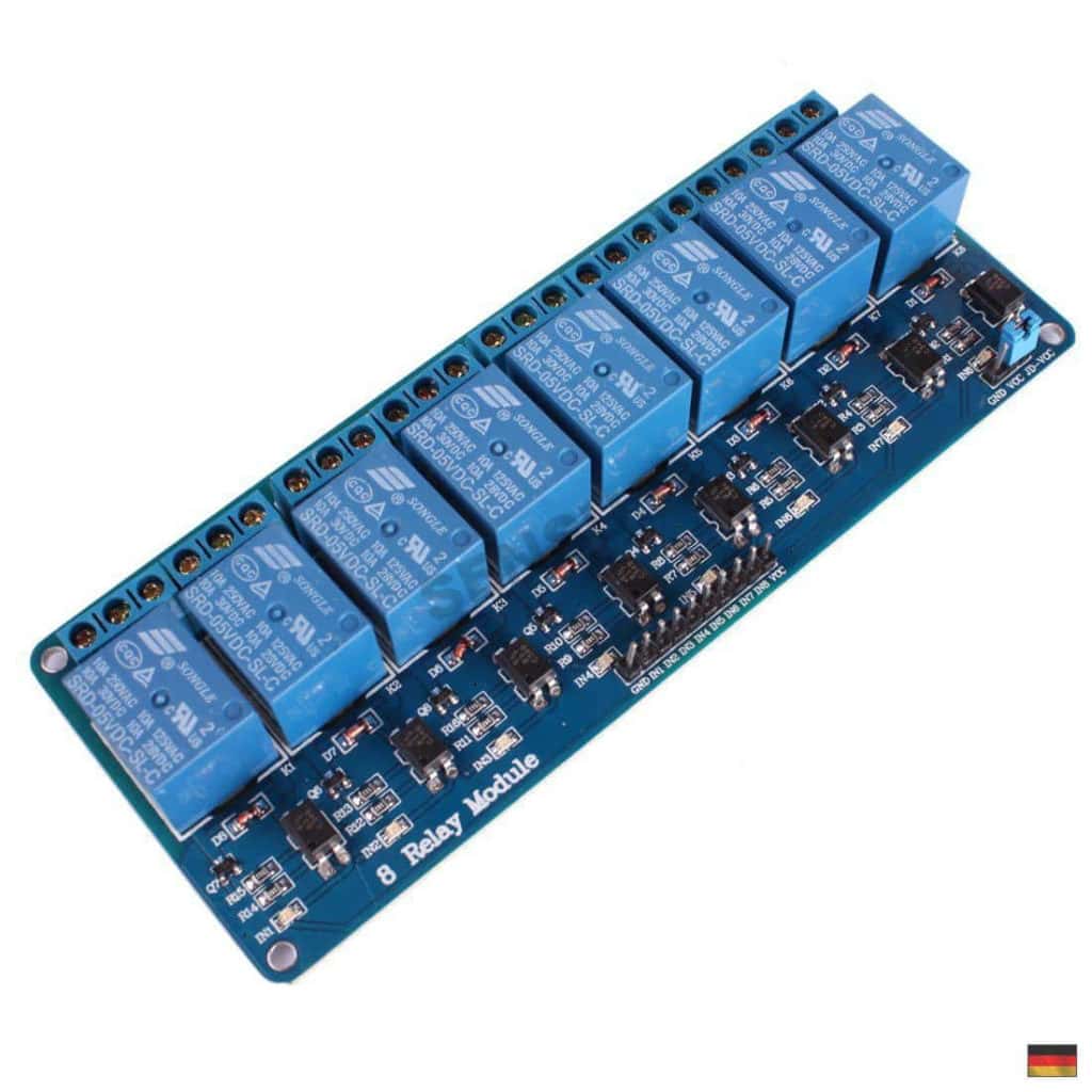 8-Kanal Relais Modul Karte 5V/230V Optokoppler Arduino Raspberry Pi ...