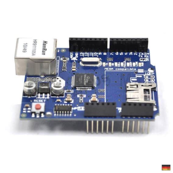 W5100 Ethernet LAN Netzwerk Shield für Arduino UNO MEGA2560 WizNet RJ45 ...