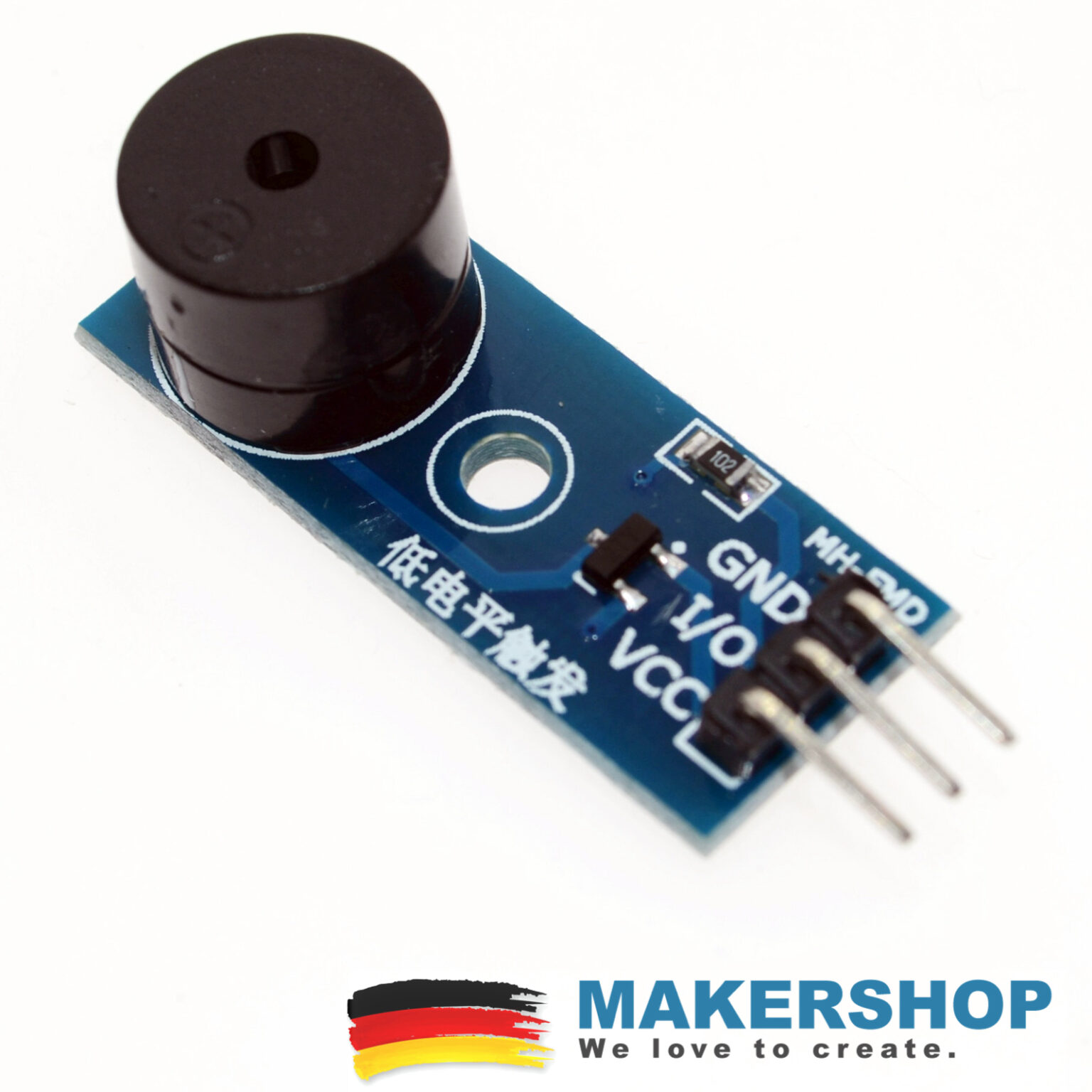 YL-44 Passiver Buzzer Summer Alarm 3.3V-5V Arduino & Raspberry Pi passiv 9021 Modul – MAKERSHOP.DE