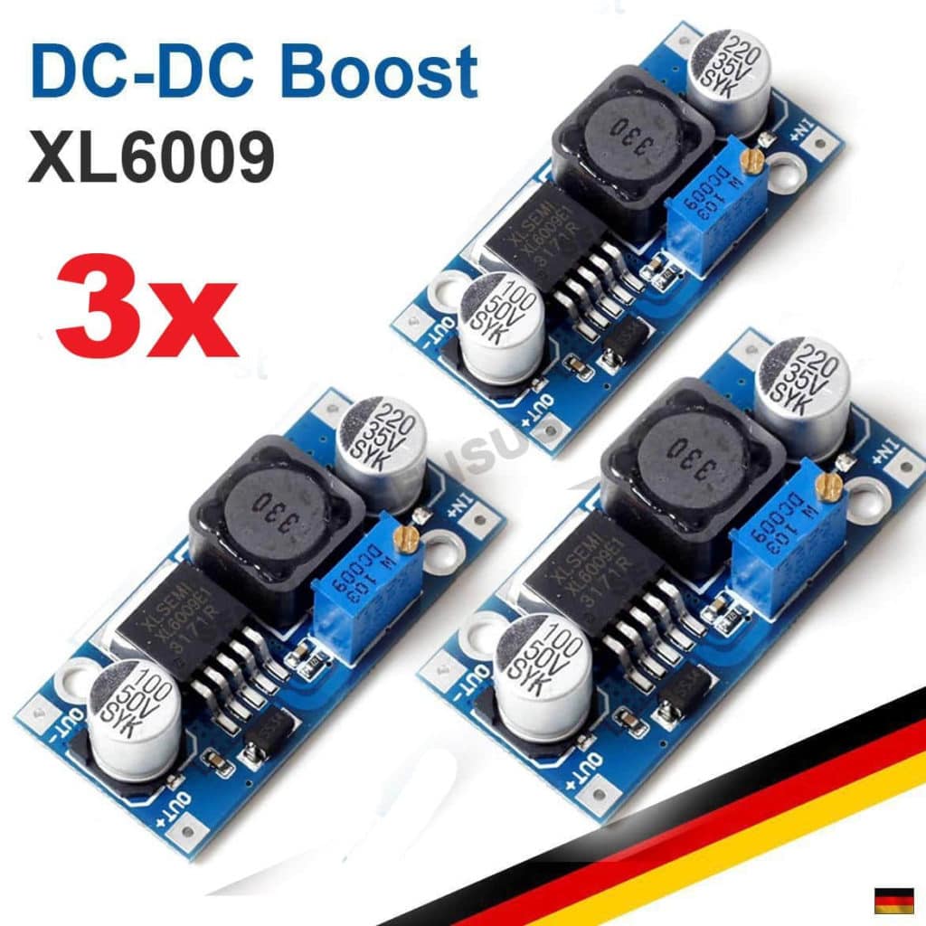 3x XL6009 DC-DC Boost Modul Step Up LM2577 Schaltregler Konverter Arduino – MAKERSHOP.DE