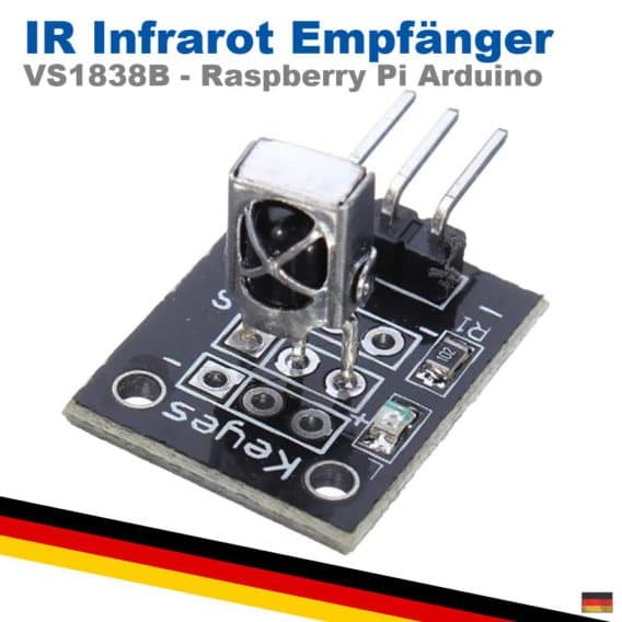 IR Infrarot Empfänger Modul Fernbedienung KY-022 VS1838B Arduino Raspberry Pi – MAKERSHOP.DE