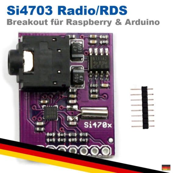 Si4703 Radio FM Tuner Breakout Evaluation RDS RBDS Board Modul Arduino ...