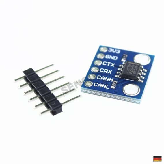 SN65HVD230 3.3V CAN Bus Modul Breakout Board Transceiver Feldbus Arduino – MAKERSHOP.DE