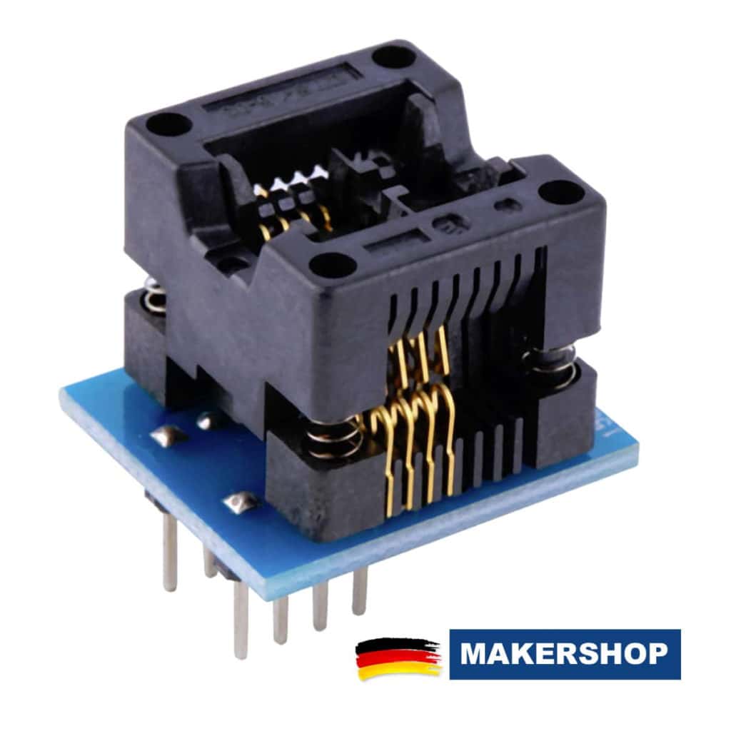 SMD SO8 SOP8 SOIC8 DIP8 2,54mm DIP8 Programmier Adapter SMD-Sockel ...