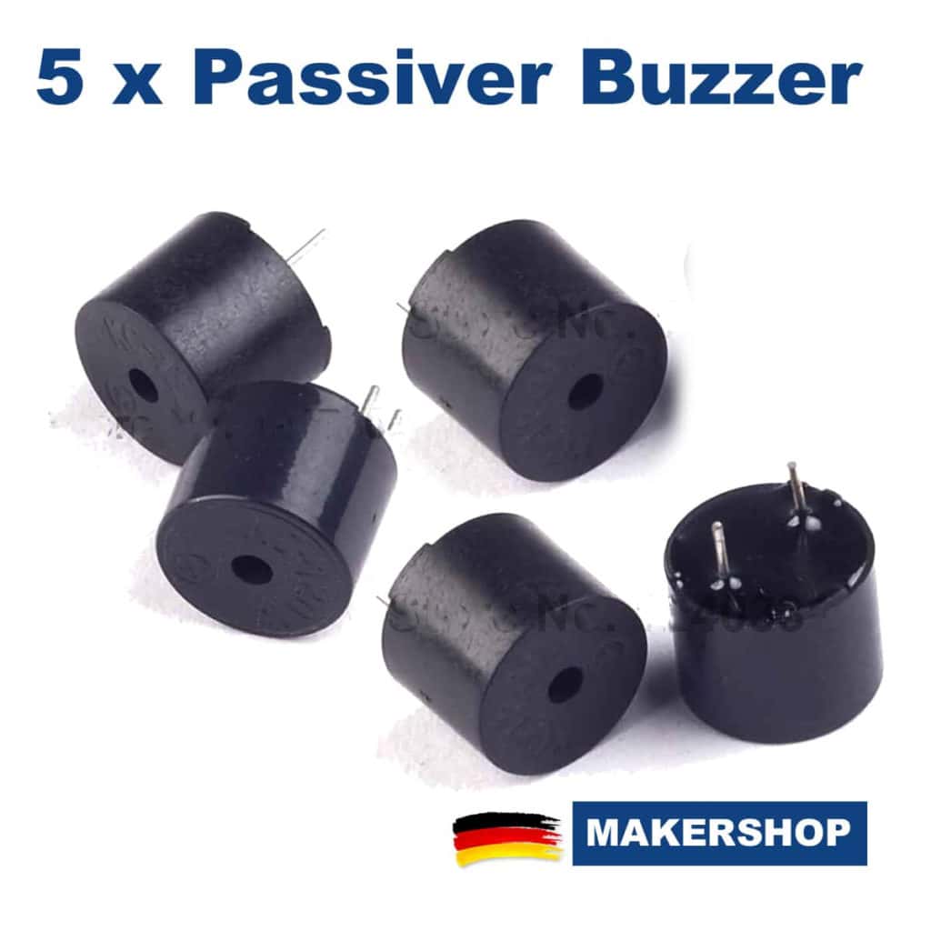5 x Passiver Buzzer Passiv 3 5 12 Volt 2 kHz Arduino Raspberry Pi ...