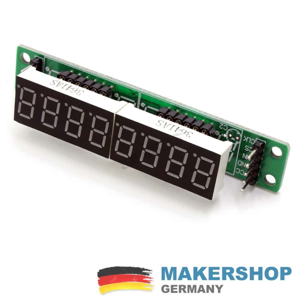 LED 7 Segment 8-stellig MAX7219 Anzeige Modul Arduino Raspberry Pi ...