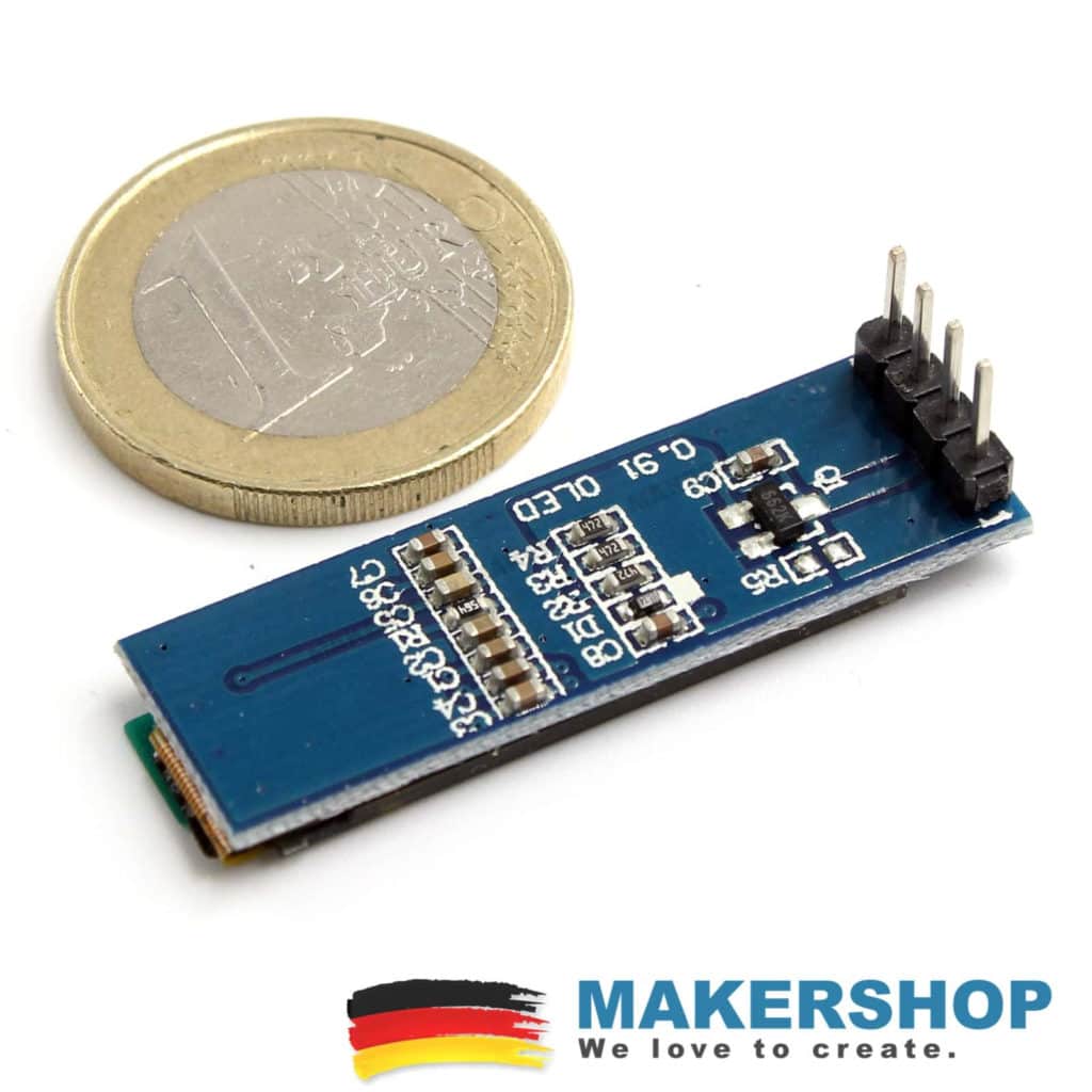 Mini 0.91 Zoll OLED SSD1306 Display I2C IIC Arduino Raspberry 128×32 ...