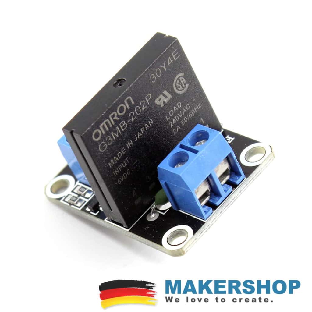 1 Kanal Solid State Relais Modul Relay Arduino Raspberry 5V/230VAC Pi ...