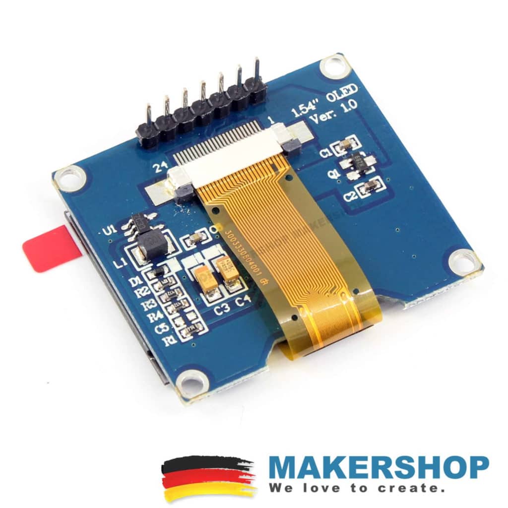 13 Zoll Arduino Oled 128×64 Display Ssd1306 I2c Iic Twi Weiß Raspberry Pi Makershopde