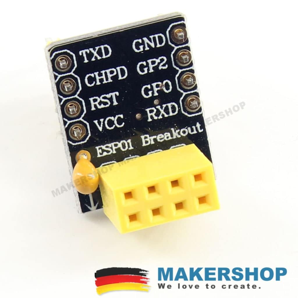 Esp 01 Adapter Breakout Board Platine Esp01 Arduino Raspberry Pi Makershopde