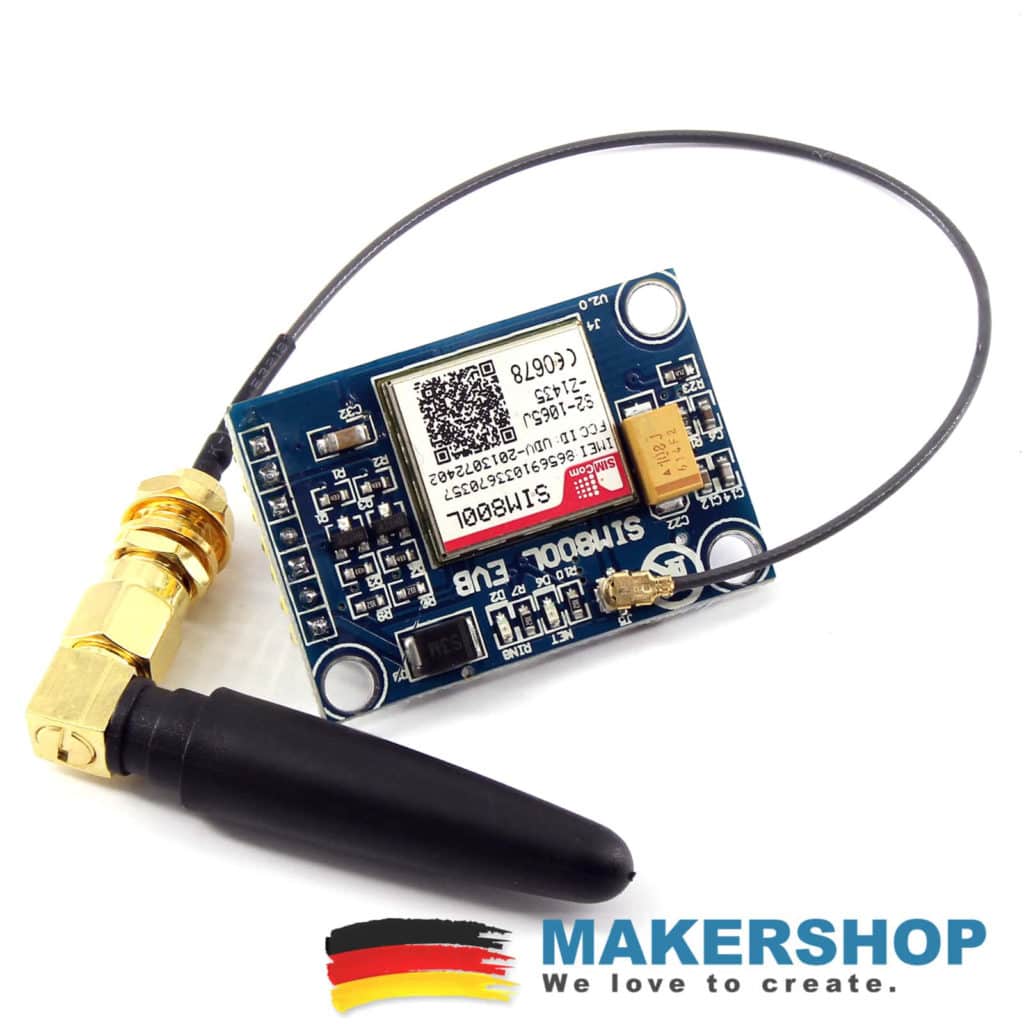 SIM900A V4.1 Modul GPRS/GSM 900/1800 MHz Dual-Band Shield Arduino ...