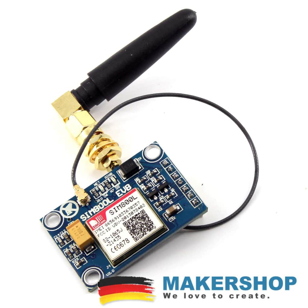 SIM800L V2.0 Quad Band GSM GPRS Modul Antenne Adapter Arduino Raspberry ...