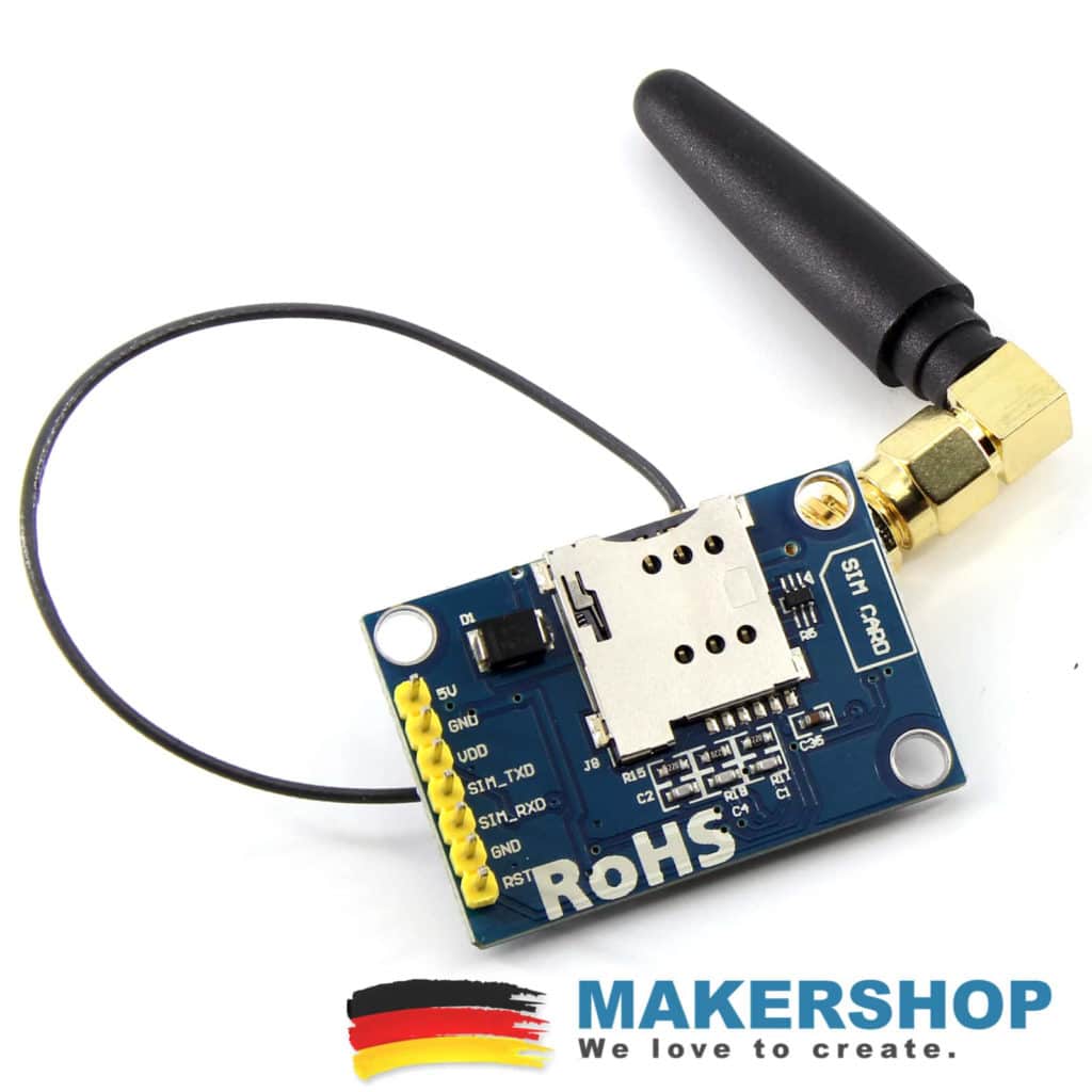 SIM800L V2.0 Quad Band GSM GPRS Modul Antenne Adapter Arduino Raspberry ...