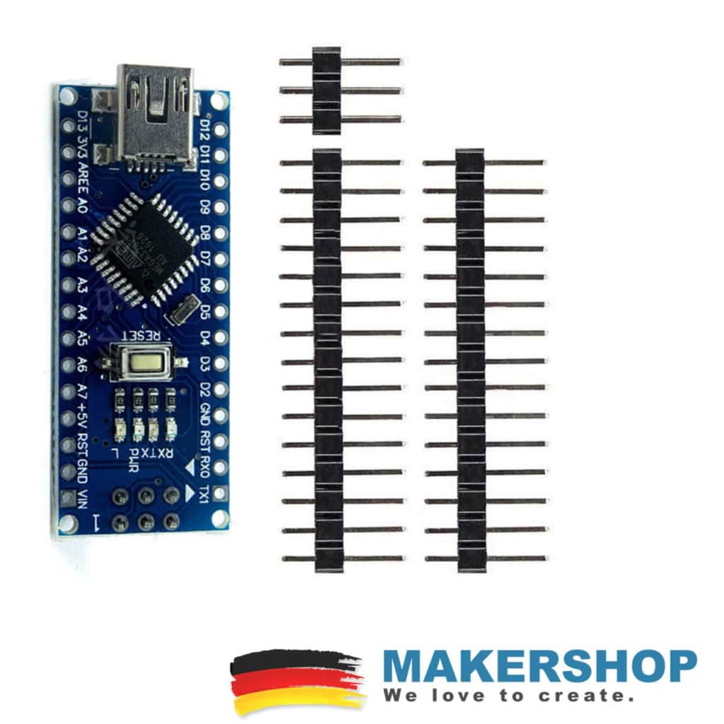 Nano Starter Set V3.1 Kit kompatibel zu Arduino gelötet verlötet + USB ...
