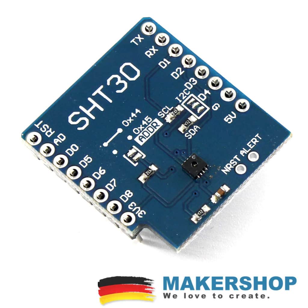 SHT30 Shield für Wemos D1 Mini Temperatur Luftfeuchtigkeit Luftfeuchte ...