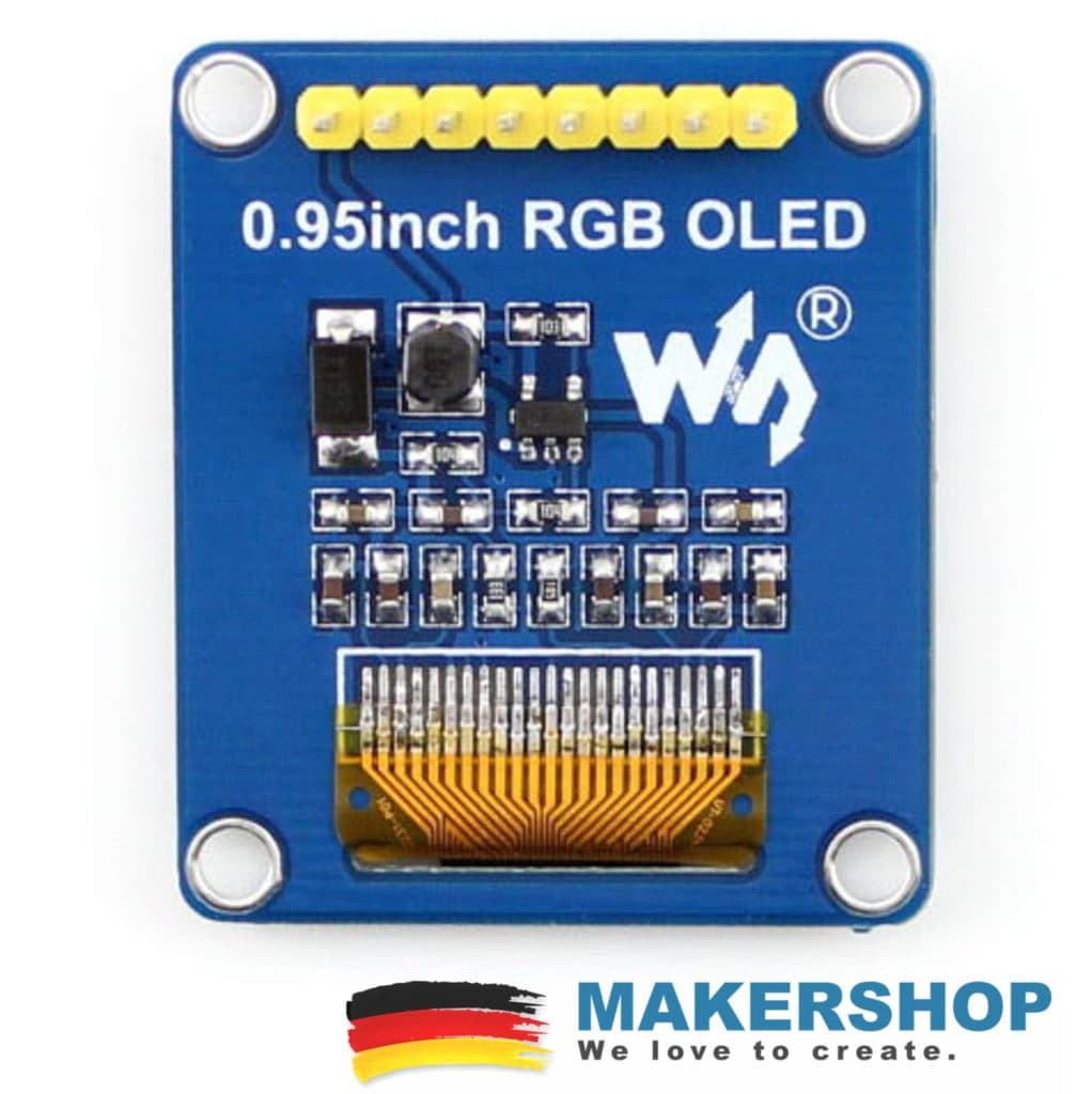Waveshare 0,95″ (B) RGB Farb OLED SSD1331 gerade Pins LCD Display ...