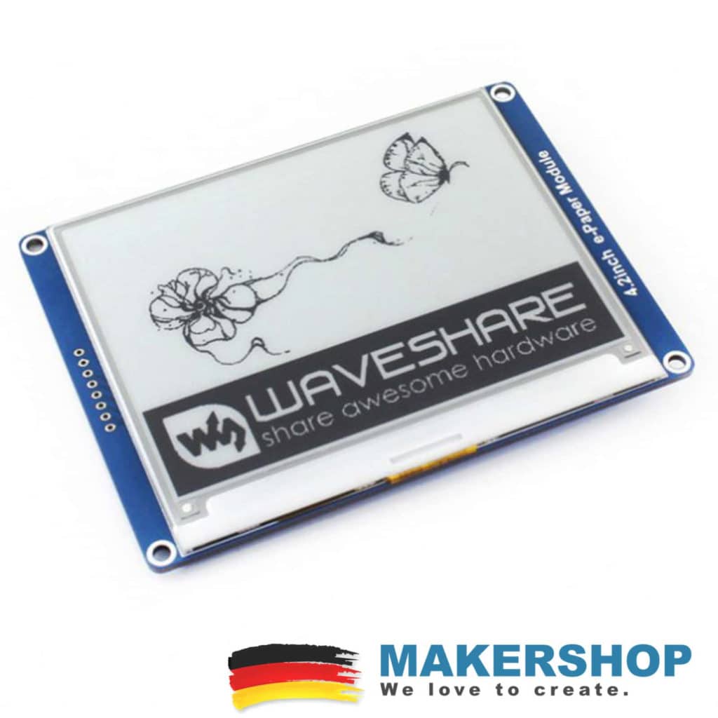 Waveshare 4,2″ E-Ink Modul 400×300 E-Paper Display SPI LCD Arduino ...