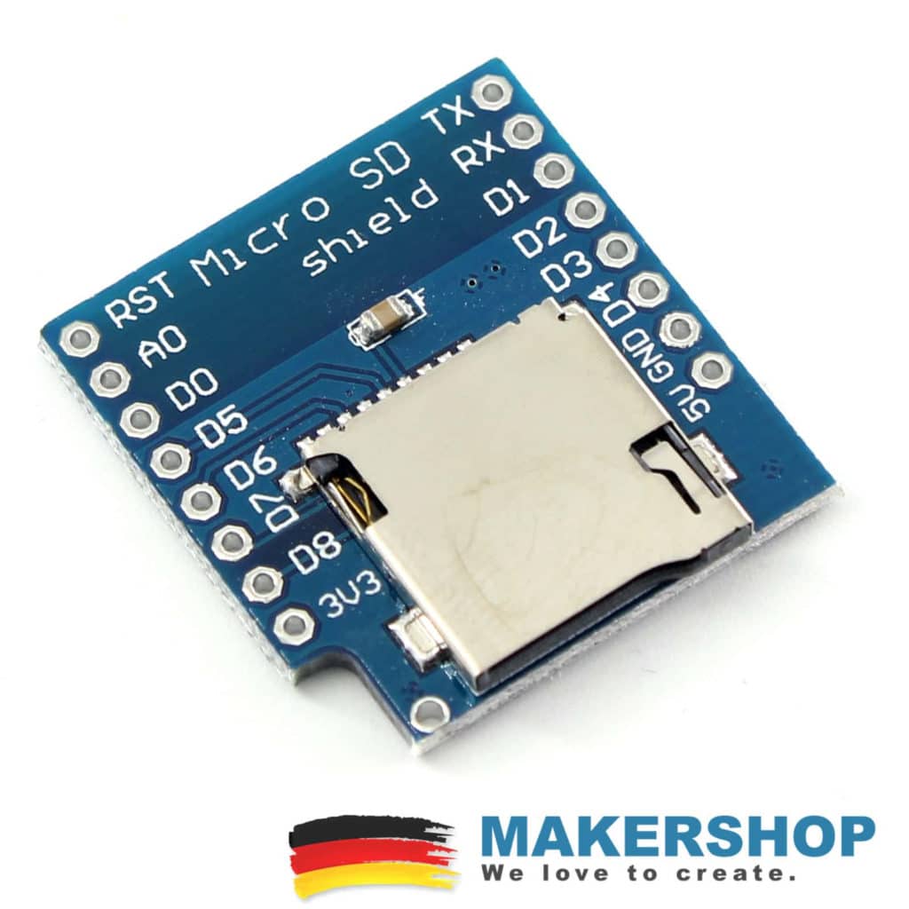 Micro SD Card Karten Shield Erweiterung für Wemos D1 Mini Speicher ...