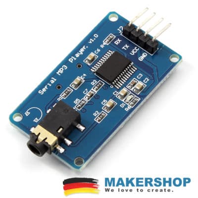 YX5300 MP3 Musik Player Modul Serial UART TTL Module Arduino Raspberry ...