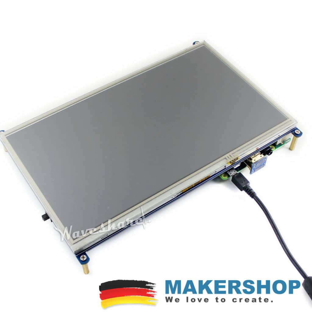 Waveshare 10.1 inch HDMI Display 1024×600 Touchscreen LCD Raspberry Pi – 11870 – MAKERSHOP.DE