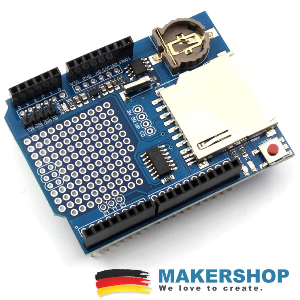 XD-204 XD-05 Data Logger Shield Arduino Uno Erweiterung SD Karte RTC Real Time Clock – MAKERSHOP.DE