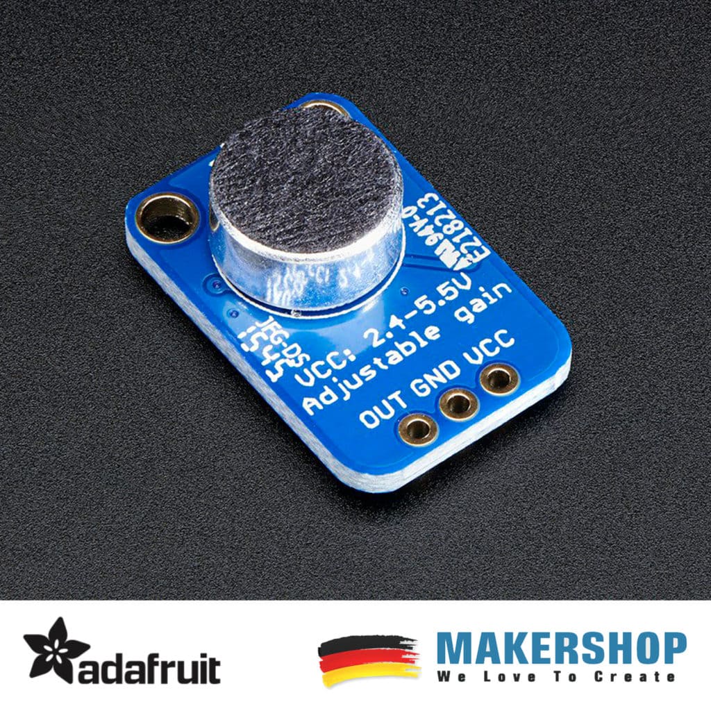 Max9814 Sound Sensor Geräuschsensor Mikrofon Microphone Module Arduino