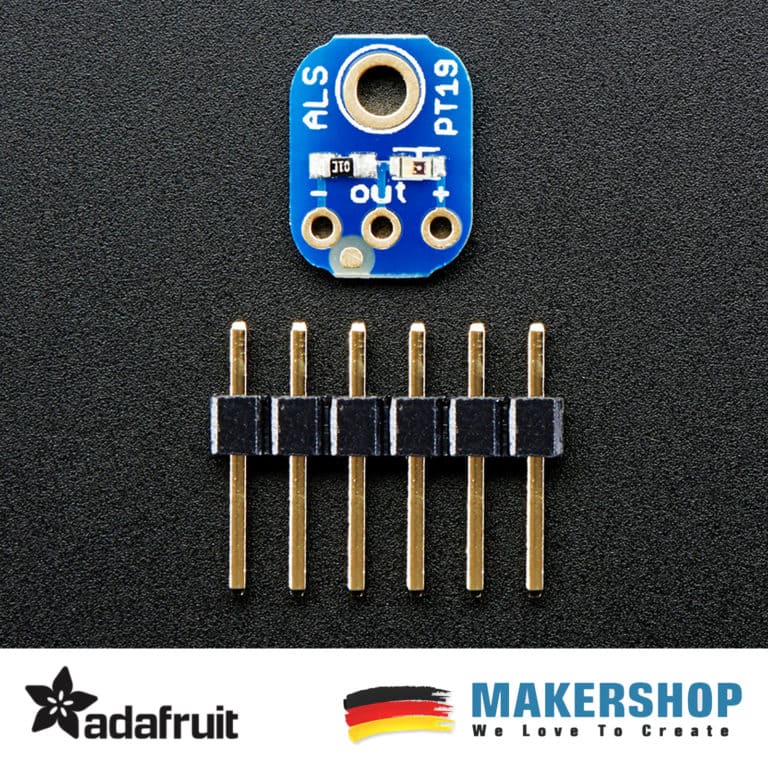 Adafruit ALS-PT19 Analog Light Sensor Breakout analoger Lichtsensor Arduino 2748 – MAKERSHOP.DE