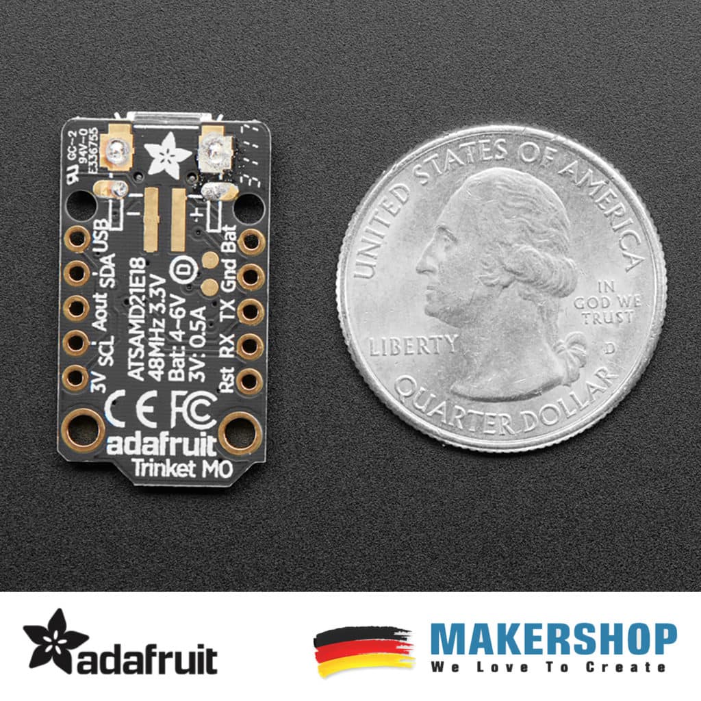 Adafruit Trinket M0 Circuitpython Arduino Board 3500 Makershopde