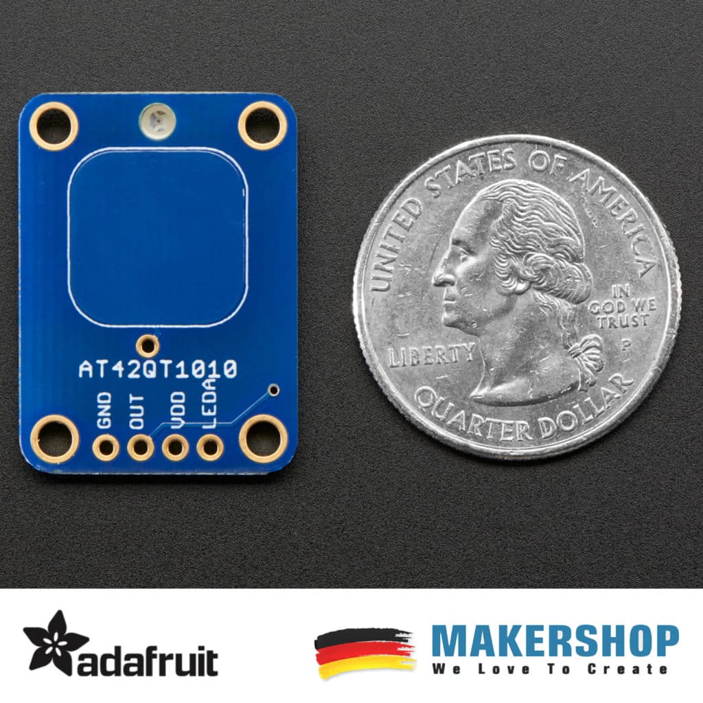 Adafruit Standalone Momentary Capacitive Touch Sensor Breakout Arduino ...