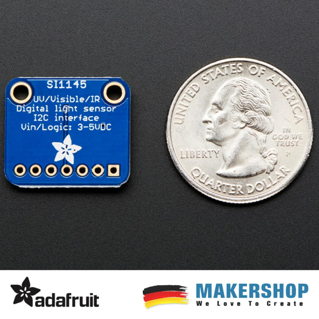 Adafruit SI1145 Lichtsensor Digital UV Index IR Visible Light Licht ...