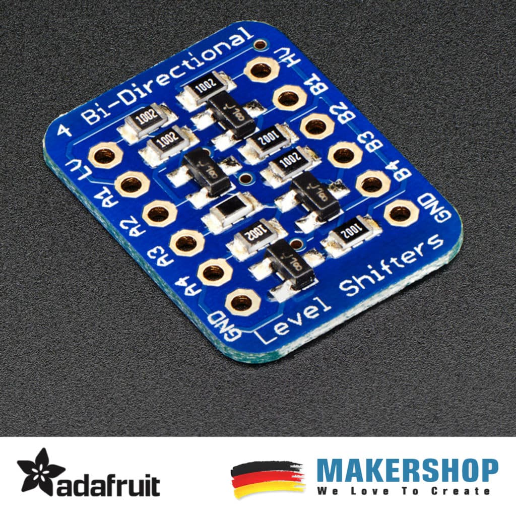 Adafruit 4-Bit 4-Kanal I2C Bi-Directional Logic Level Converter Logik ...