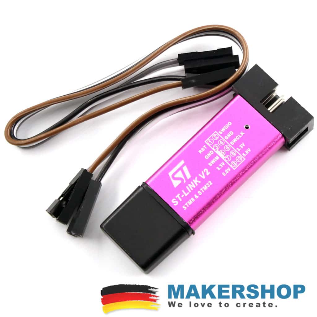 ST-Link V2 OpenOCD On-Chip Debugger STM8 STM32 JTAG SWIM Linux OSX Arduino – MAKERSHOP.DE