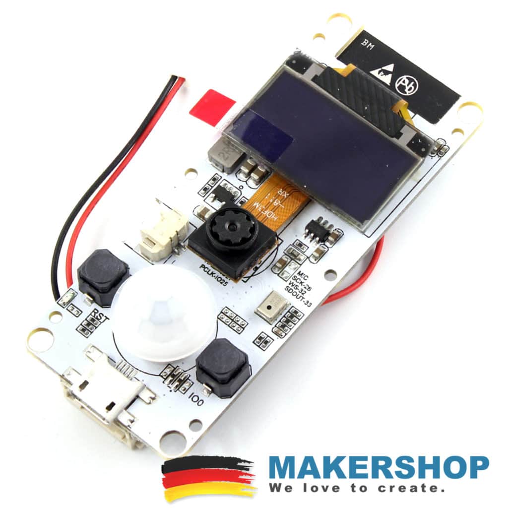 TTGO ESP32 Board + T-Camera + OLED + PIR – Kamera PIR – MAKERSHOP.DE