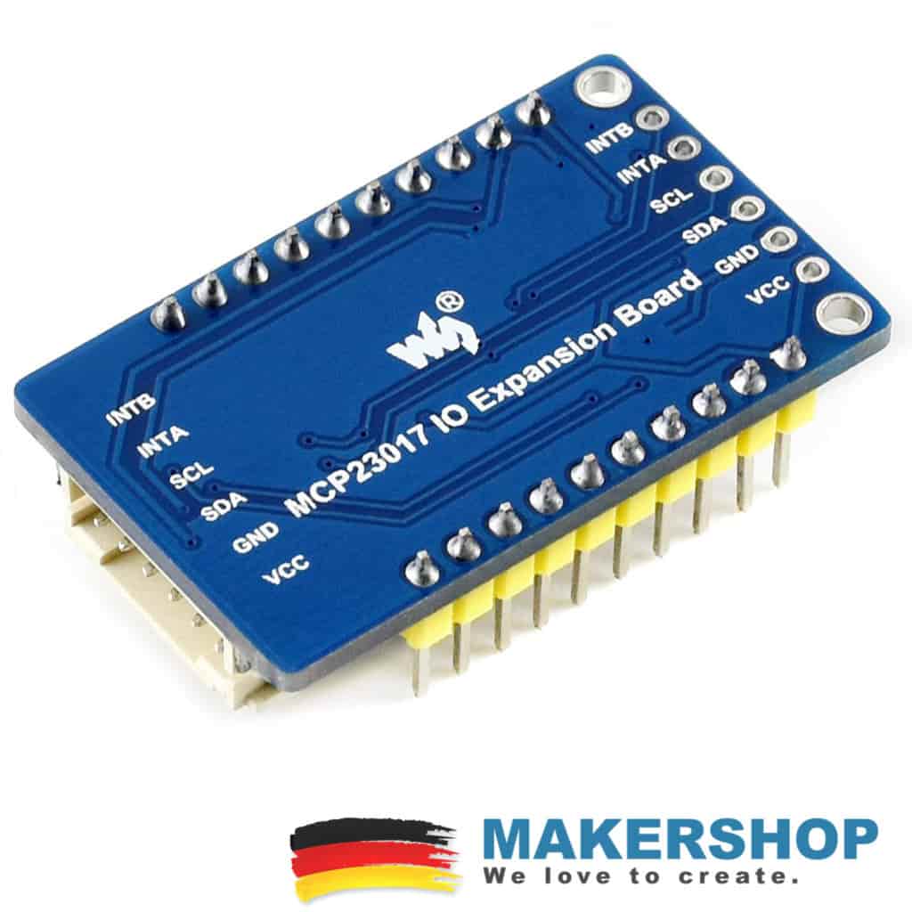 Waveshare MCP23017 IO Expansion 16 I/O Pins Board 15391 – MAKERSHOP.DE