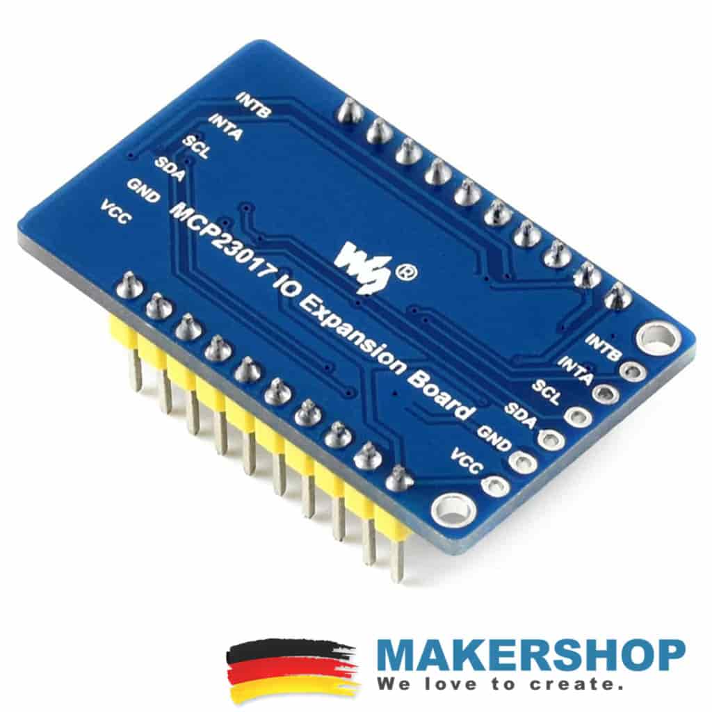 Waveshare MCP23017 IO Expansion 16 I/O Pins Board 15391 – MAKERSHOP.DE