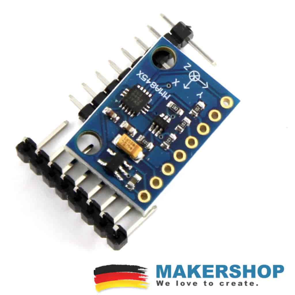 2x GY-521 3-Achsen Gyroskop Sensor Beschleunigungssensor Arduino gy521 ...